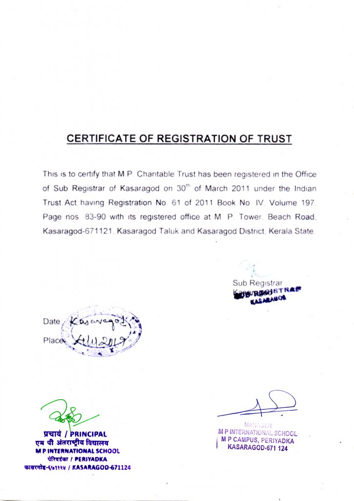 2 Trust Registration Certificate MP INTERNATIONAL SCHOOL